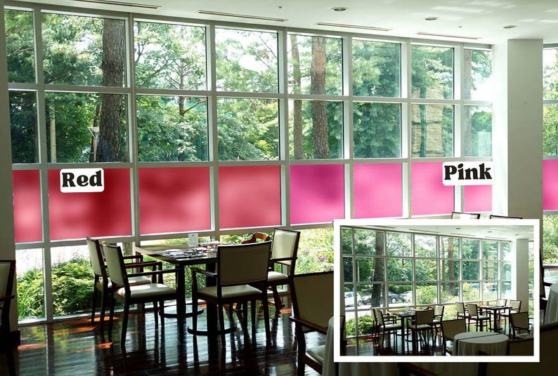 Static Cling Privacy Film, Sandblast Colors Window Film (20 Color ...
