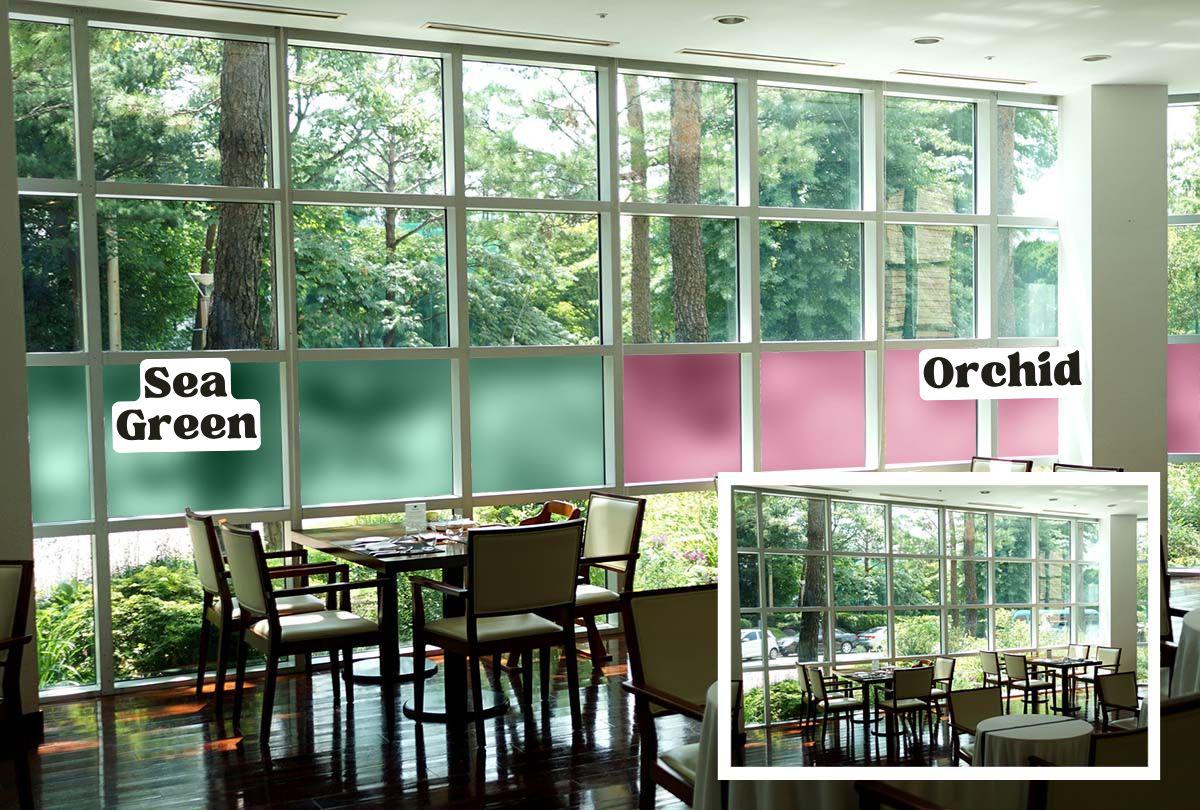 Static Cling Privacy Film, Sandblast Colors Window Film (20 Color ...