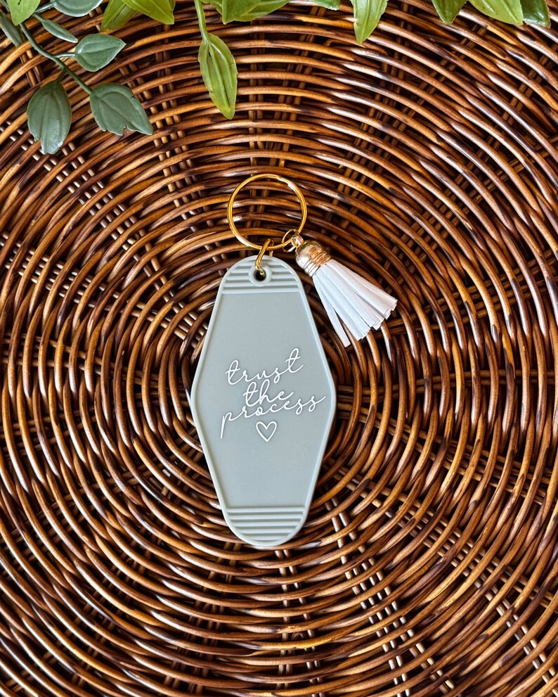 Retro Motel Keychain Mental Health Keychain Gift Motel Keychain Green ...