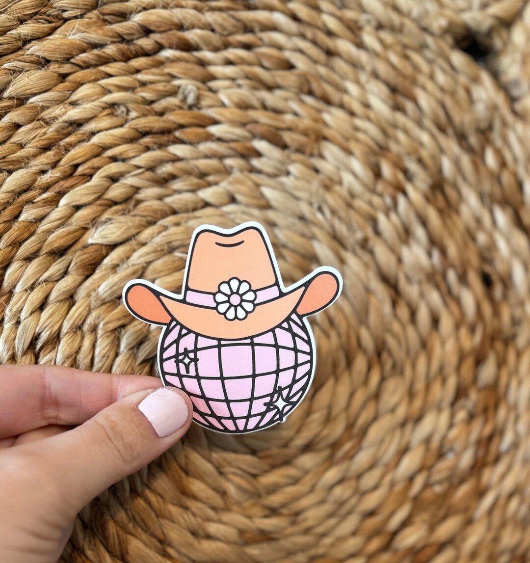 Sticker Disco Cowgirl Sticker Rodeo Pink Stanley Sticker Texas Kindle ...