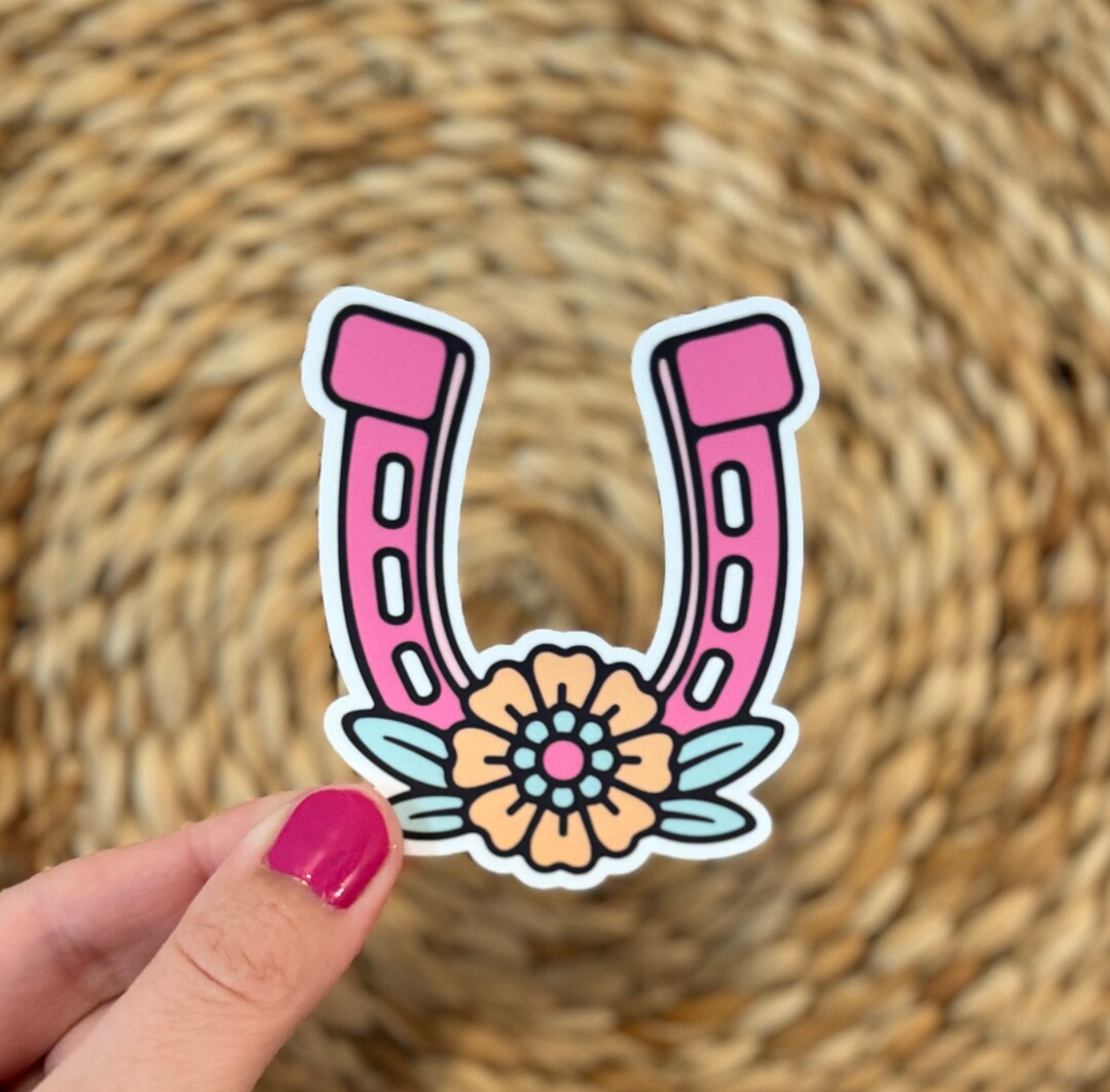 Sticker Horseshoe Pink Sticker Rodeo Stanley Sticker Texas Kindle Skin ...