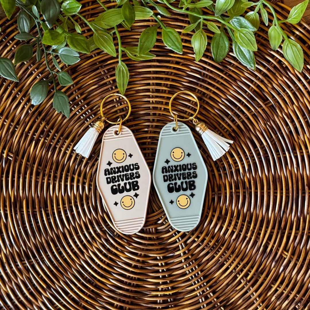 Retro Motel Keychain Mental Health Keychain Gift Motel Keychain Green ...