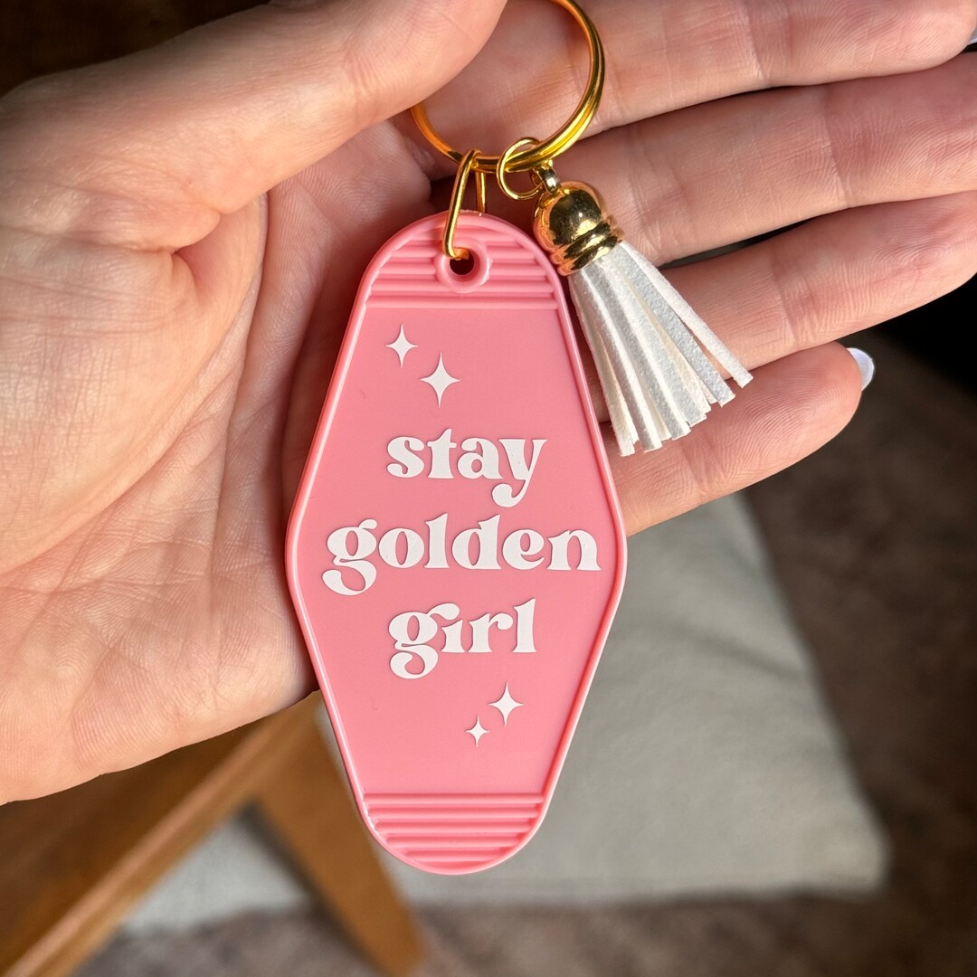 Retro Motel Keychain Positive Retro Motel Keychain Aesthetic Keychain ...