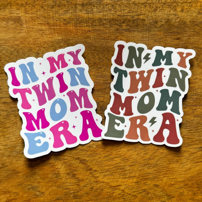 Twin Mom Sticker Twin Mom Era Twin Mom Gift Twin Mom Kindle Cover Twin ...