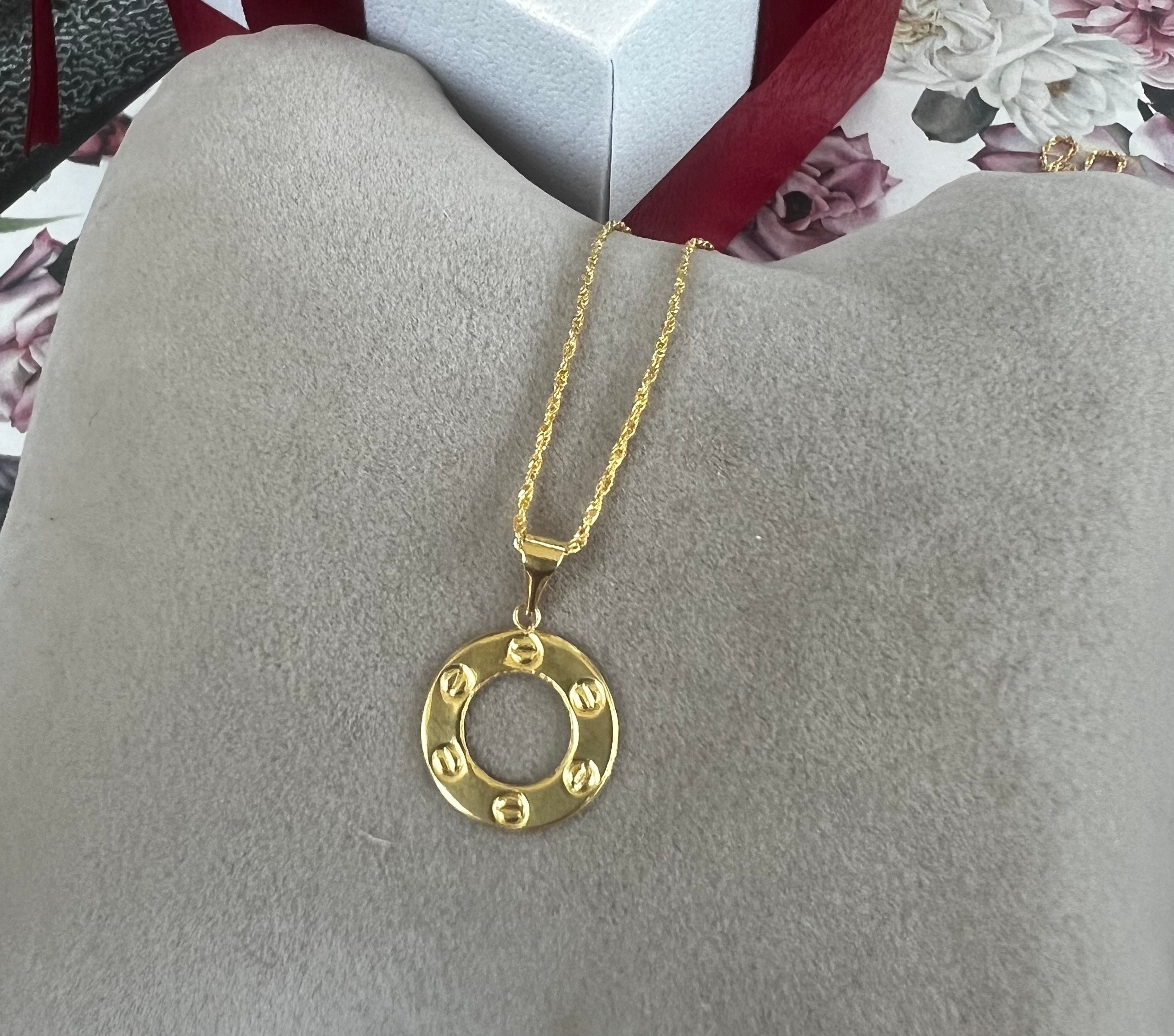 Pure 18ct Gold Necklace and Pendant - Etsy