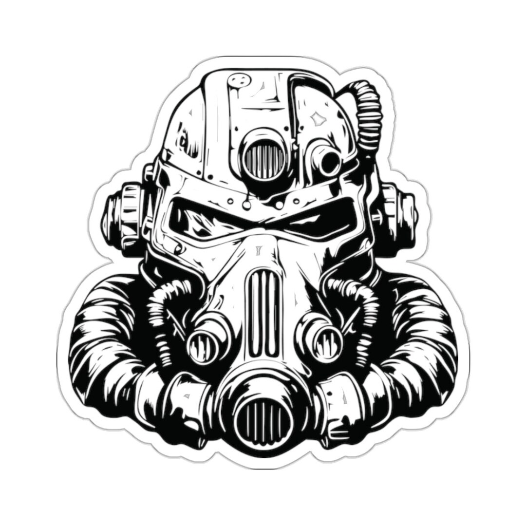 Fallout, Fallout Mask, Video Game Sticker, 2x2 Cut Out Sticker - Etsy