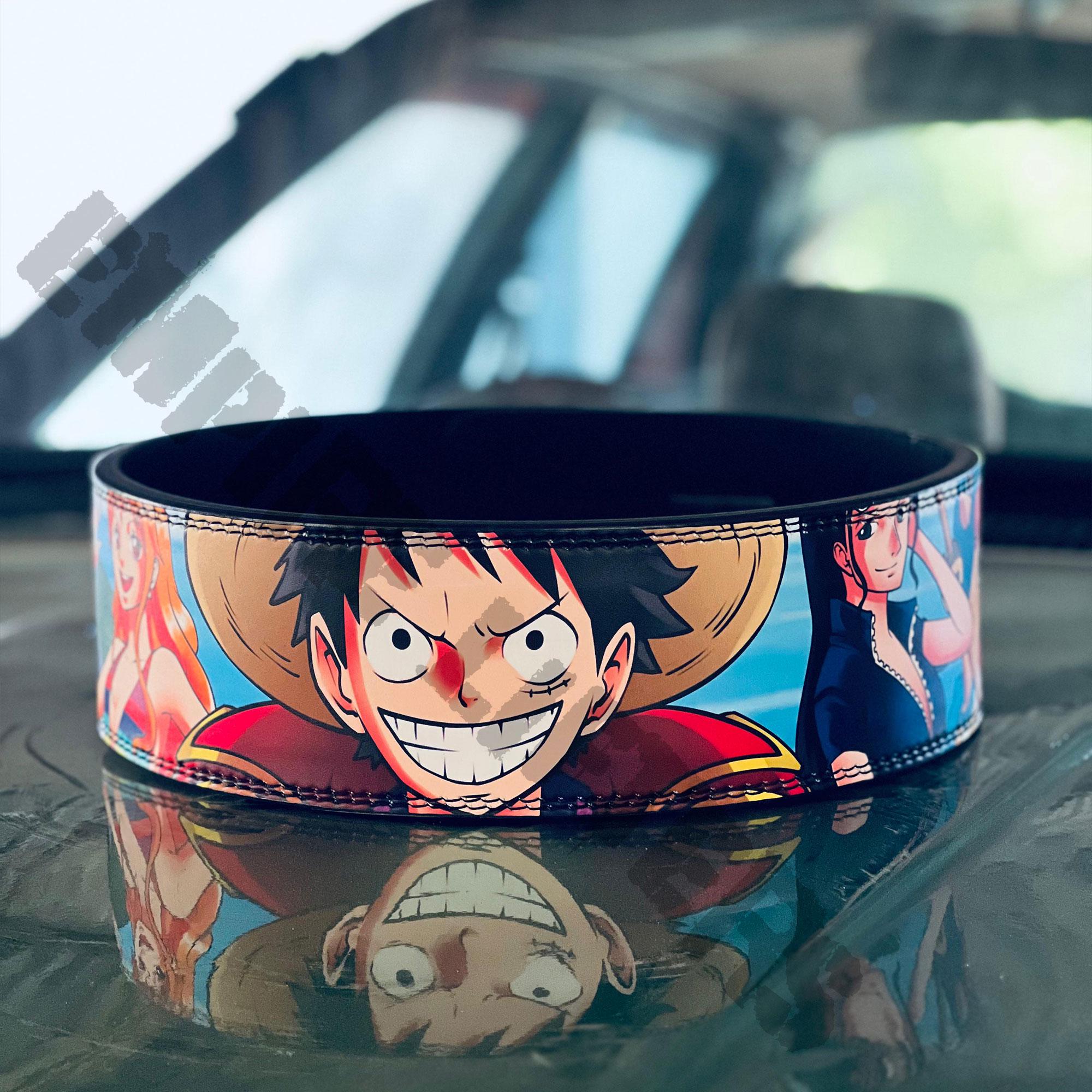 Luffy One Piece Anime Powerlifting Lever Belt One Piece Anime Gym Belt ...