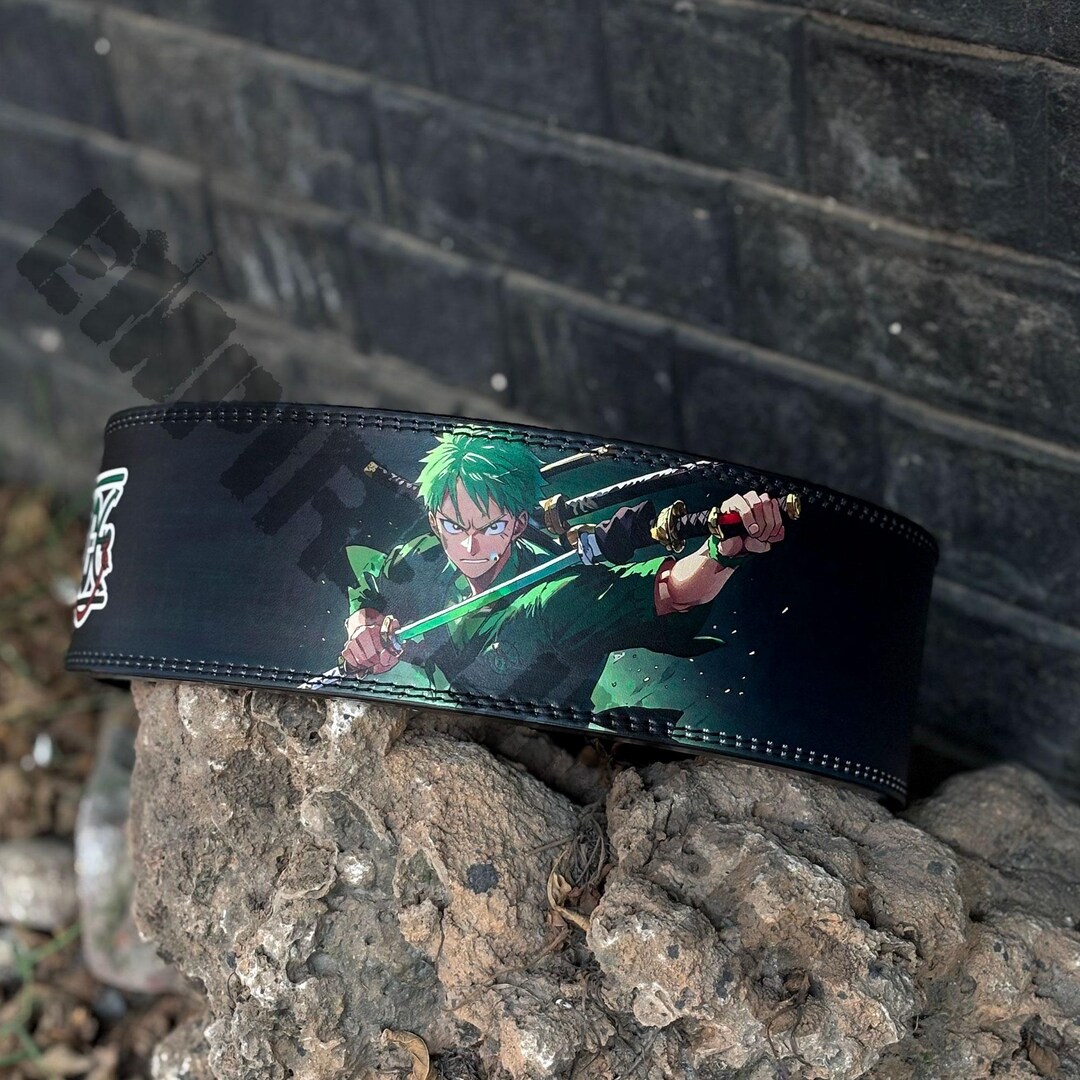 One Piece Zoro Anime Lever Belt, Powerlifting Lever Belt Anime Gym Belt ...