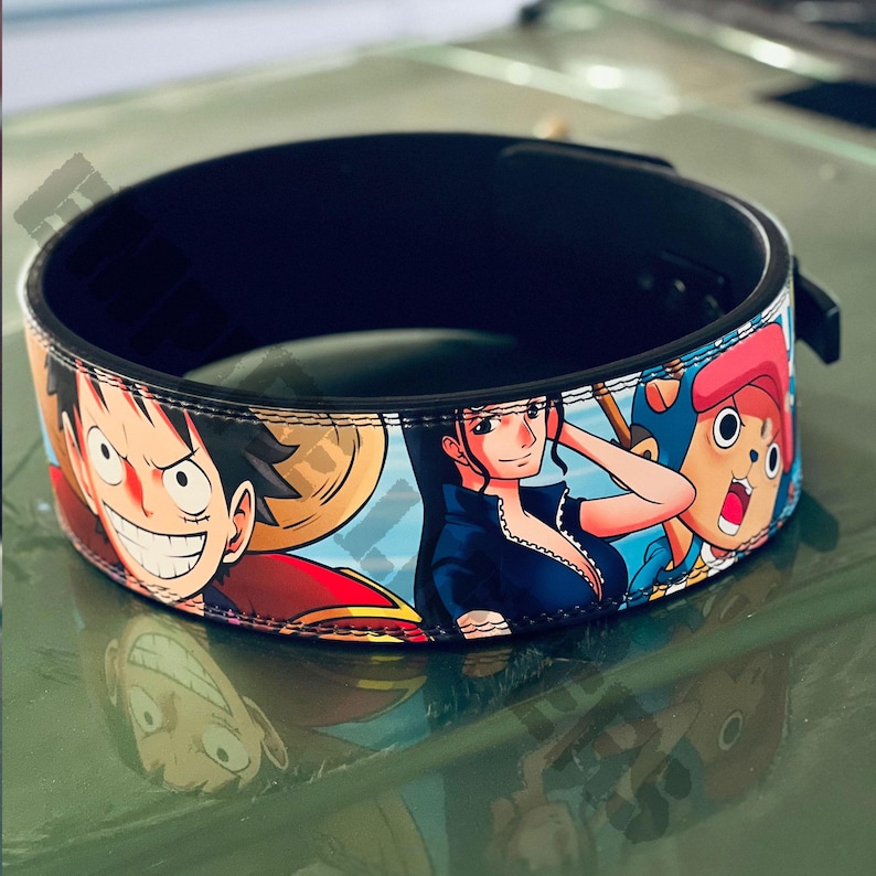 Luffy One Piece Anime Powerlifting Lever Belt One Piece Anime Gym Belt ...