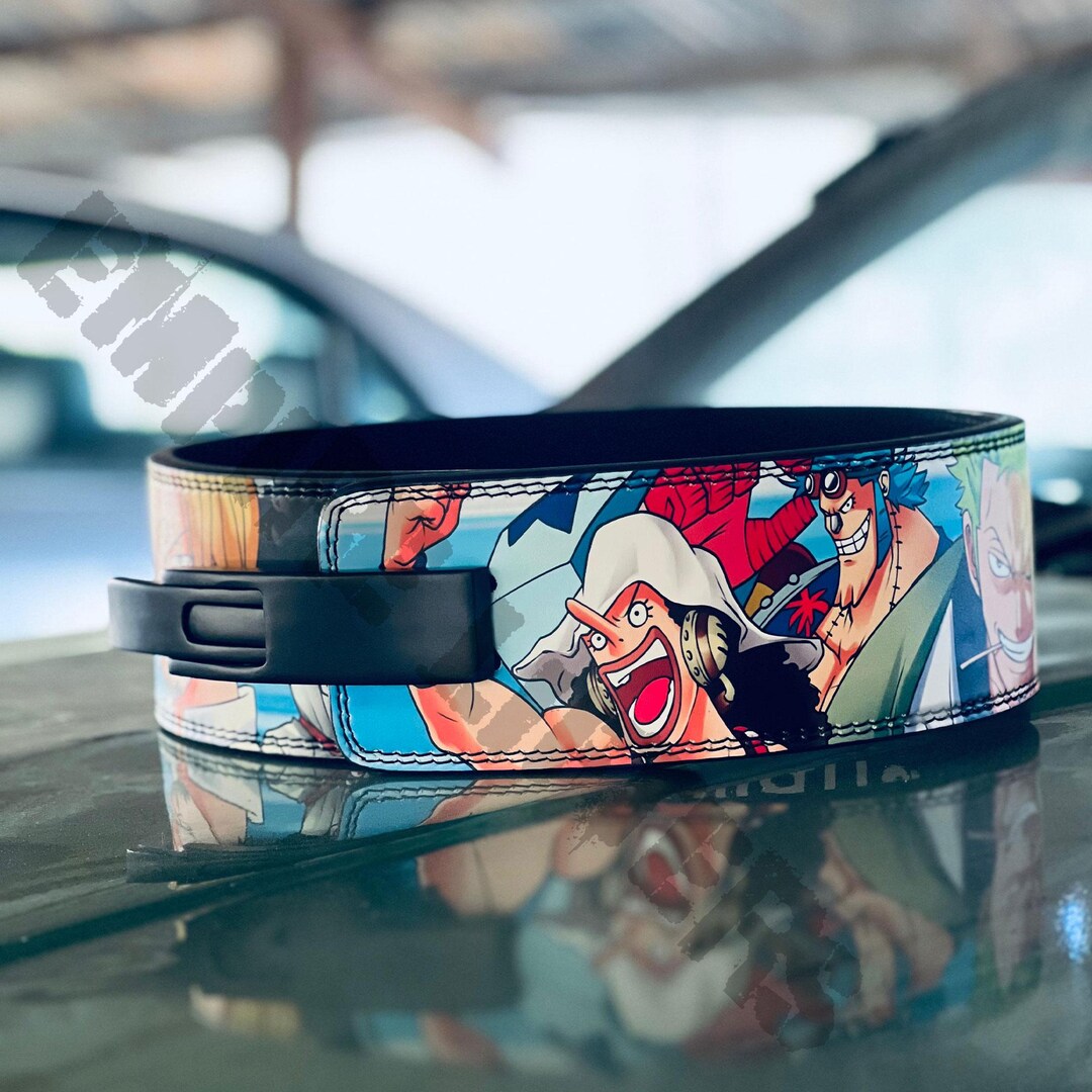 Luffy One Piece Anime Powerlifting Lever Belt One Piece Anime Gym Belt ...