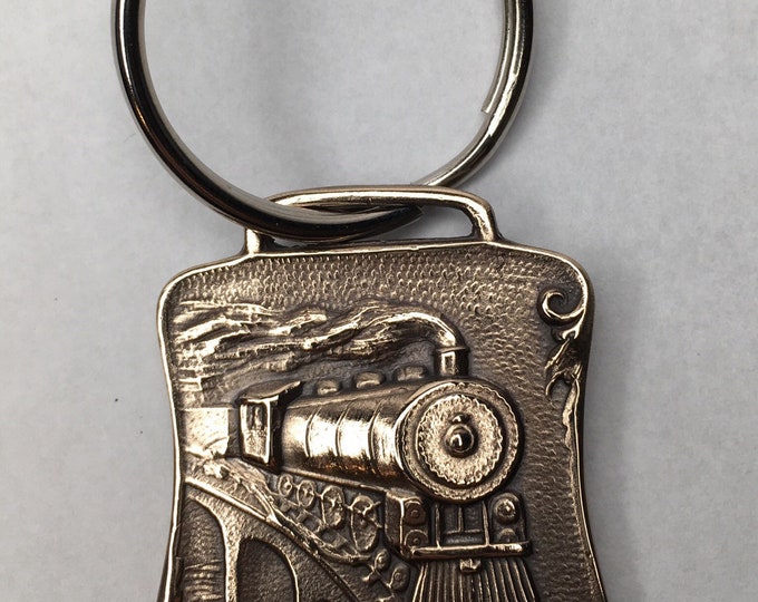 Railroad Key Chain Train Key Ring - Etsy