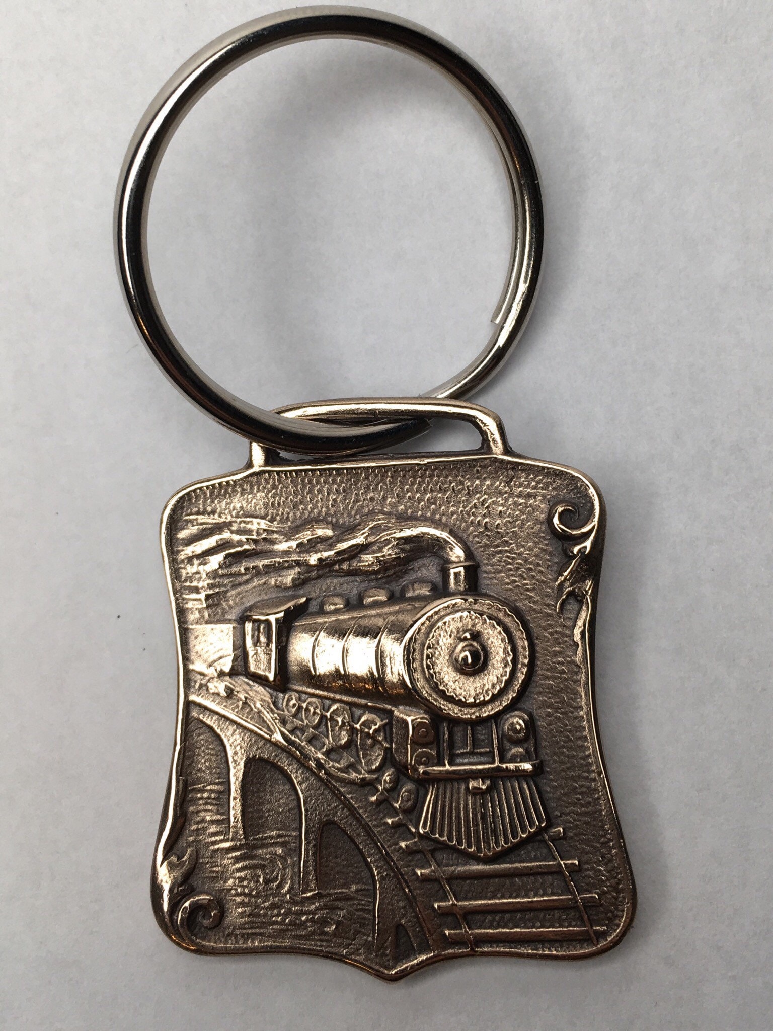 Railroad Key Chain, Train Key Ring - Etsy