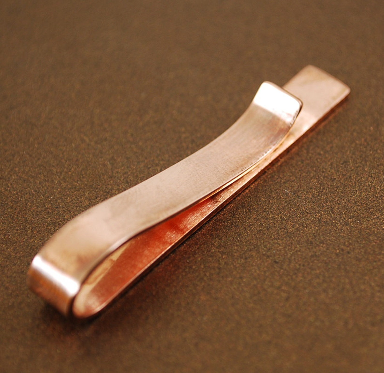 Copper Tie Clip, Tie Bar, Forged Tie Bar - Etsy
