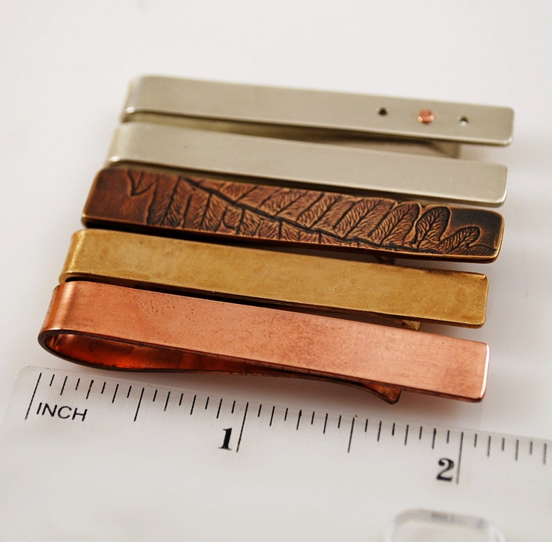 Copper Tie Clip, Tie Bar, Forged Tie Bar - Etsy
