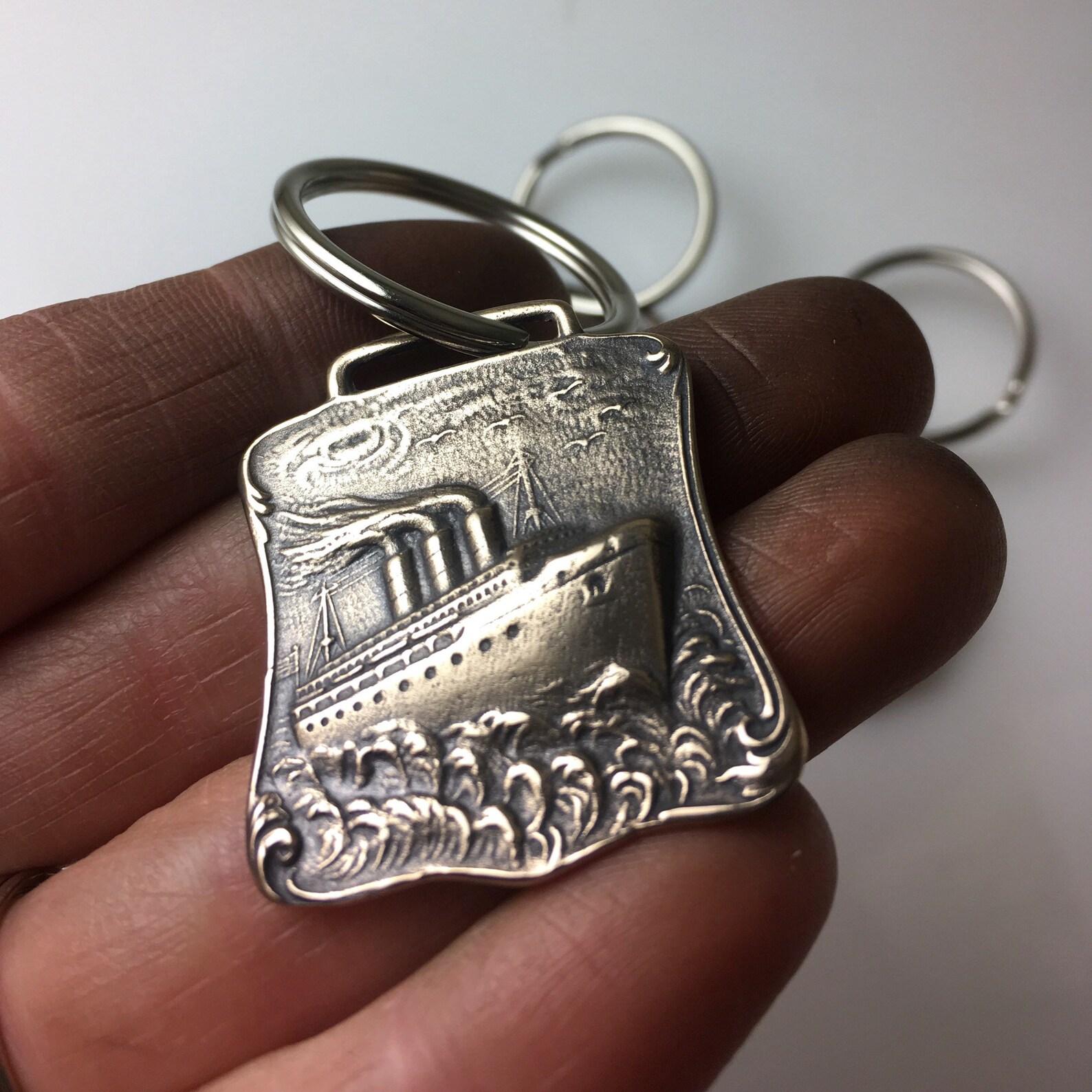 Steamship Key Chain, Steamer Key Ring - Etsy