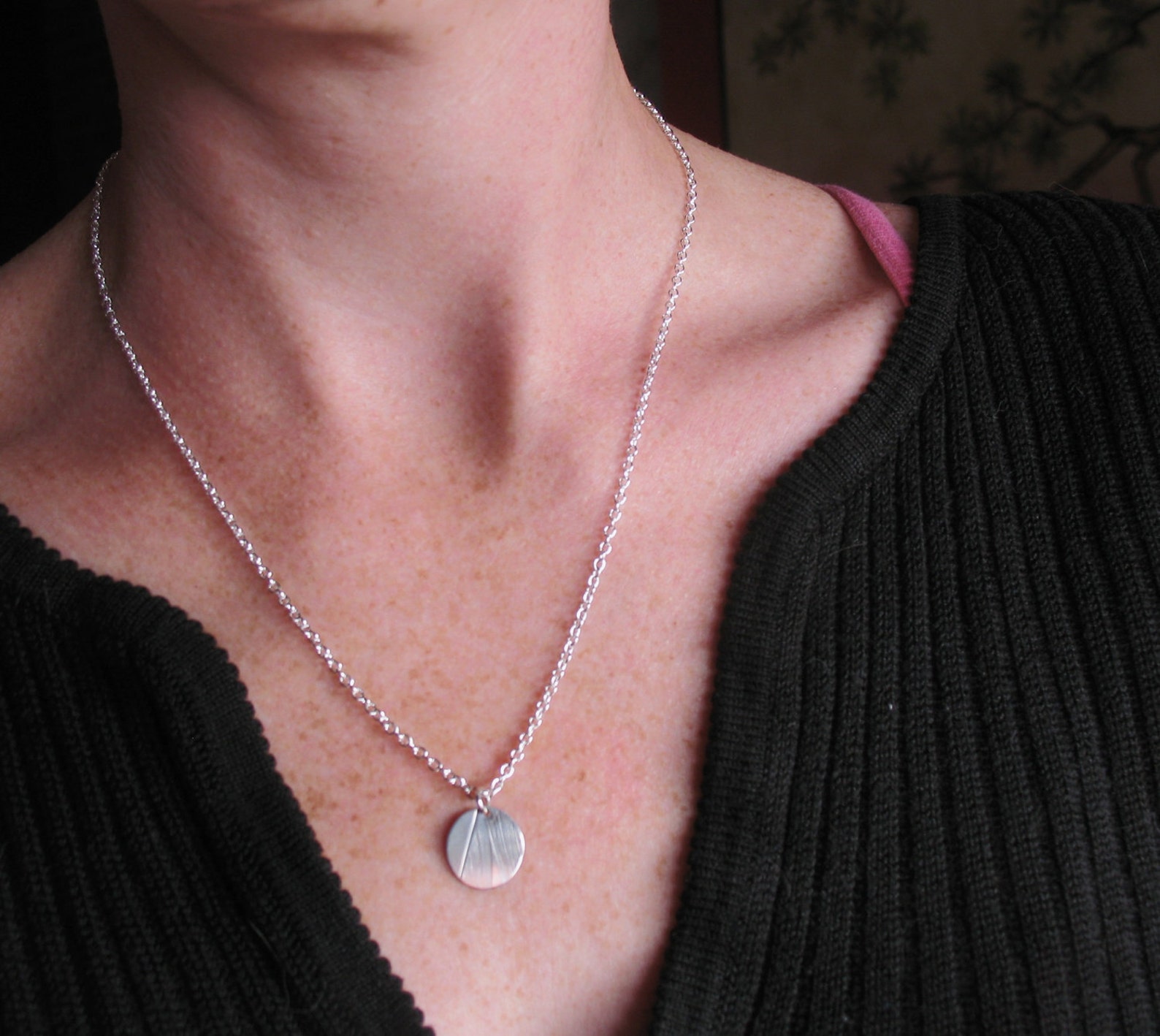 Real Feather Necklace, Sterling Silver Feather Necklace - Etsy