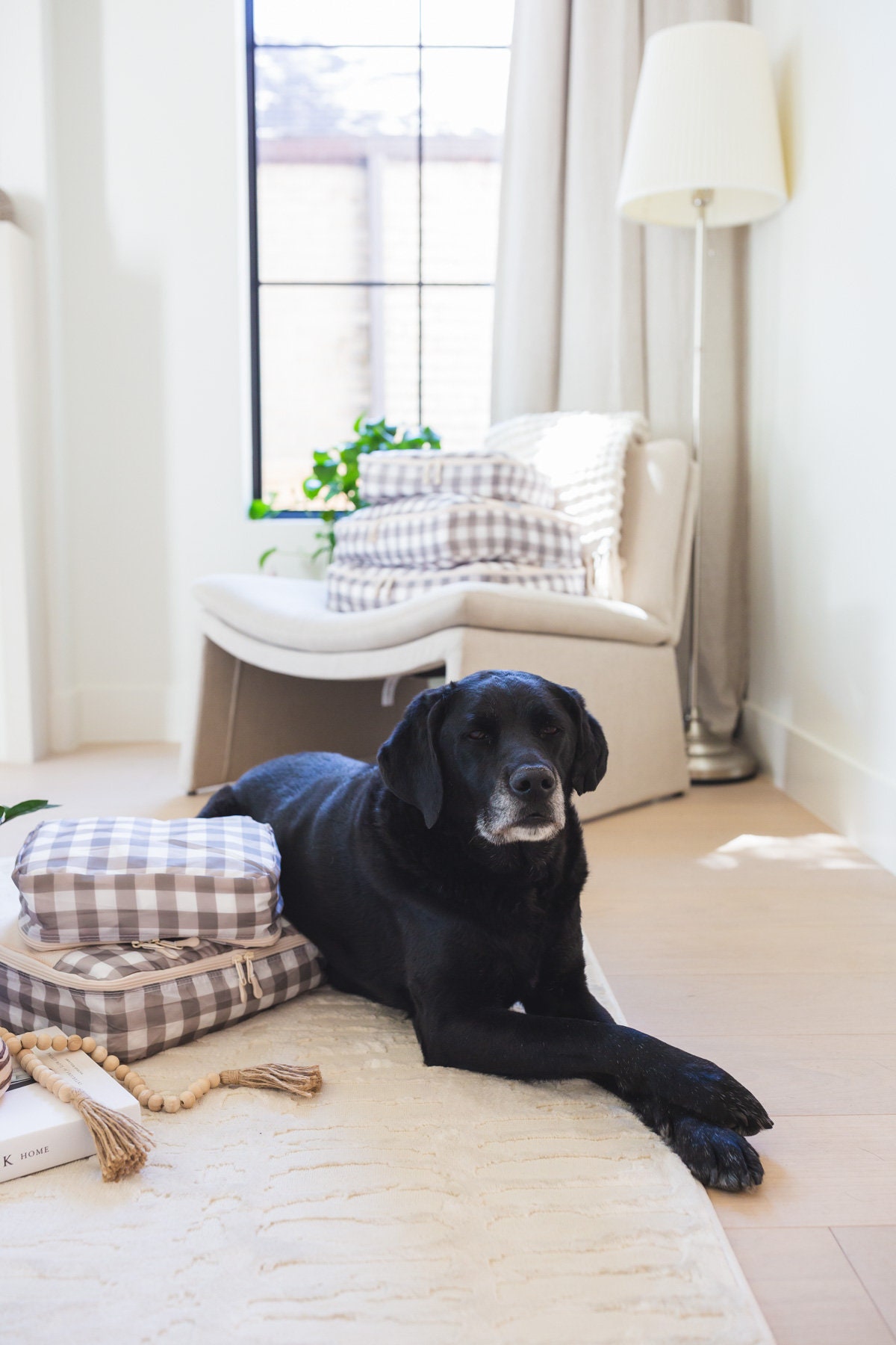 6 Set Packing Cubes Tan Gingham - Etsy