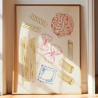 Pasta La Vista Baby Print, Pasta Poster Kitchen Decor, Quirky Print ...