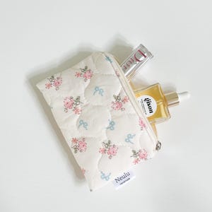 Quilted Zipper Pouch | Makeup Pouch | Handmade Pouch | Custom Pouch ...