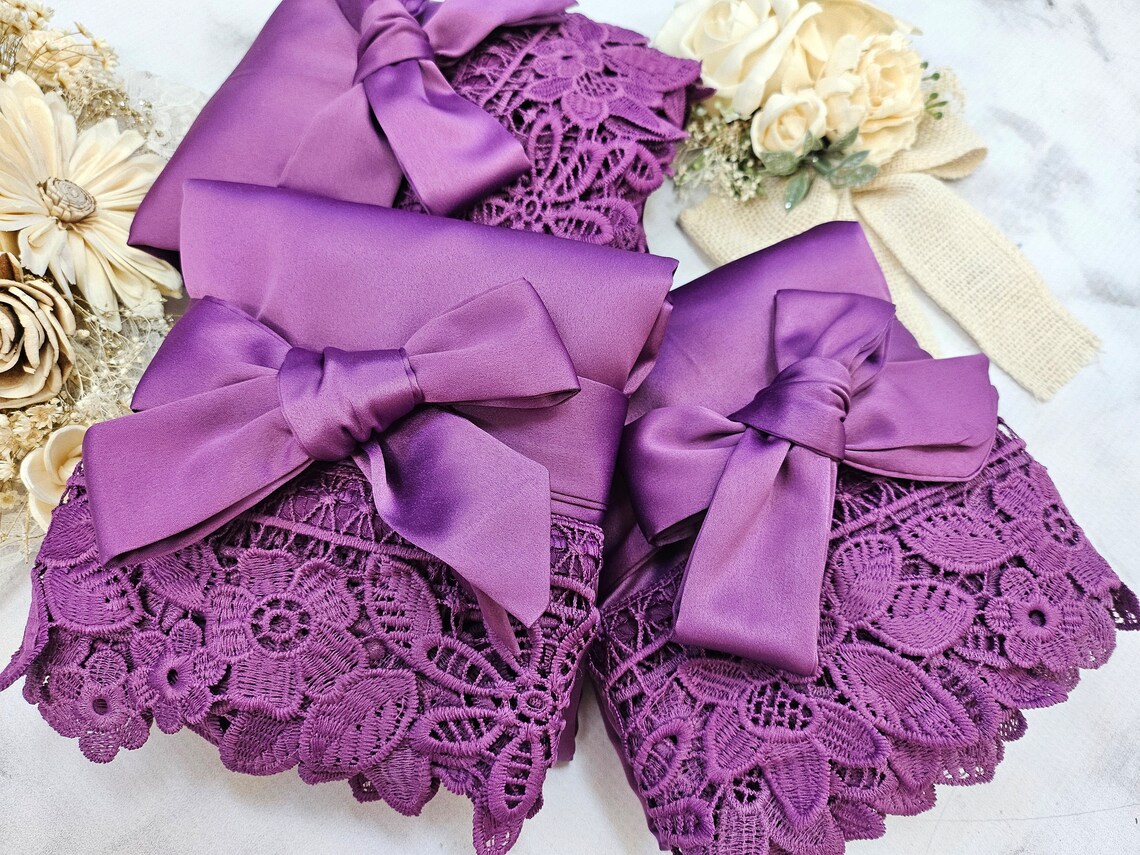 Embroidered Robes,personalized Silk Robes,bridal Robe, Bridesmaids ...
