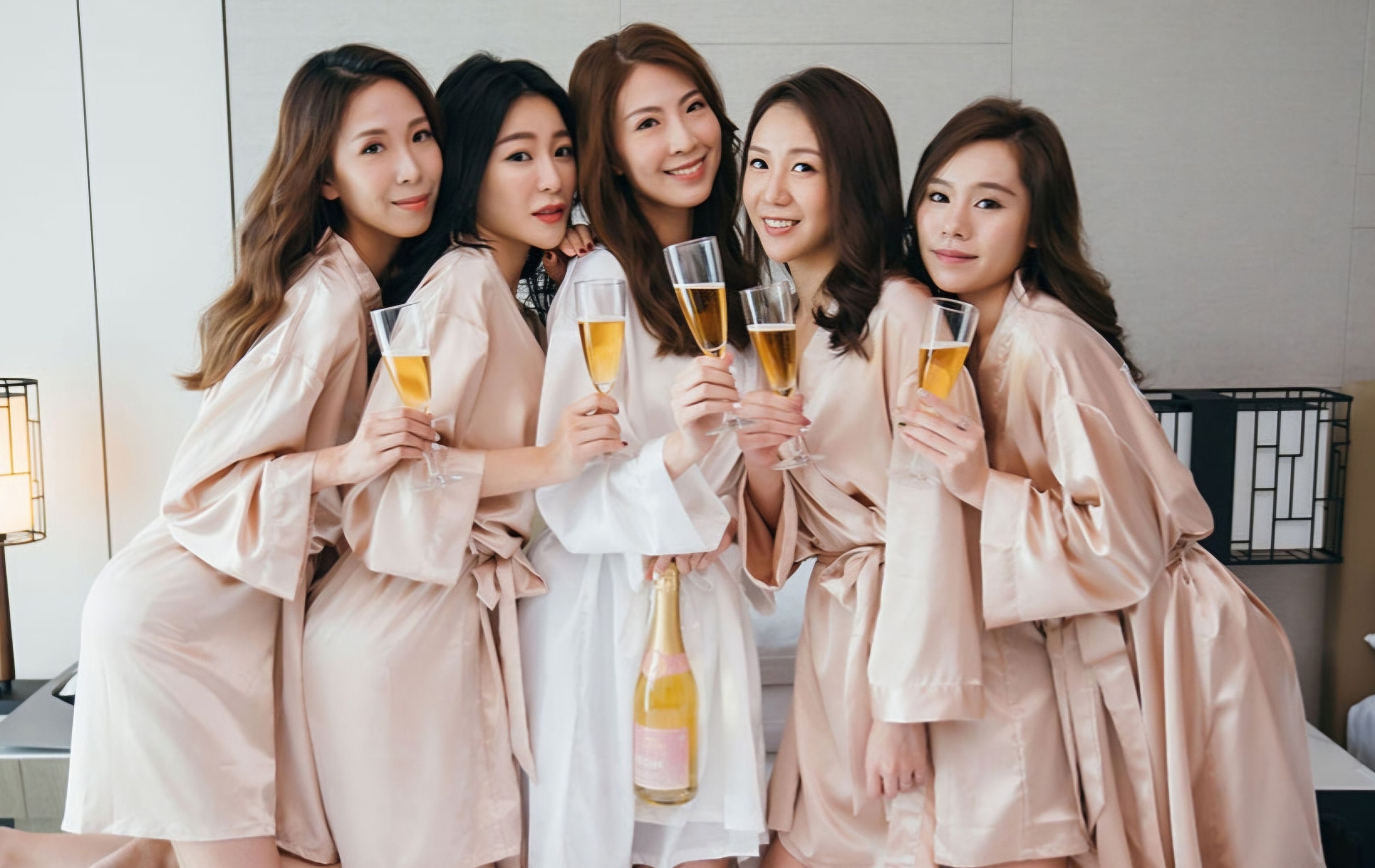 Set of 15 Solid Satin Robes ,bridal Robe, Bridesmaids Robes, Robes ...