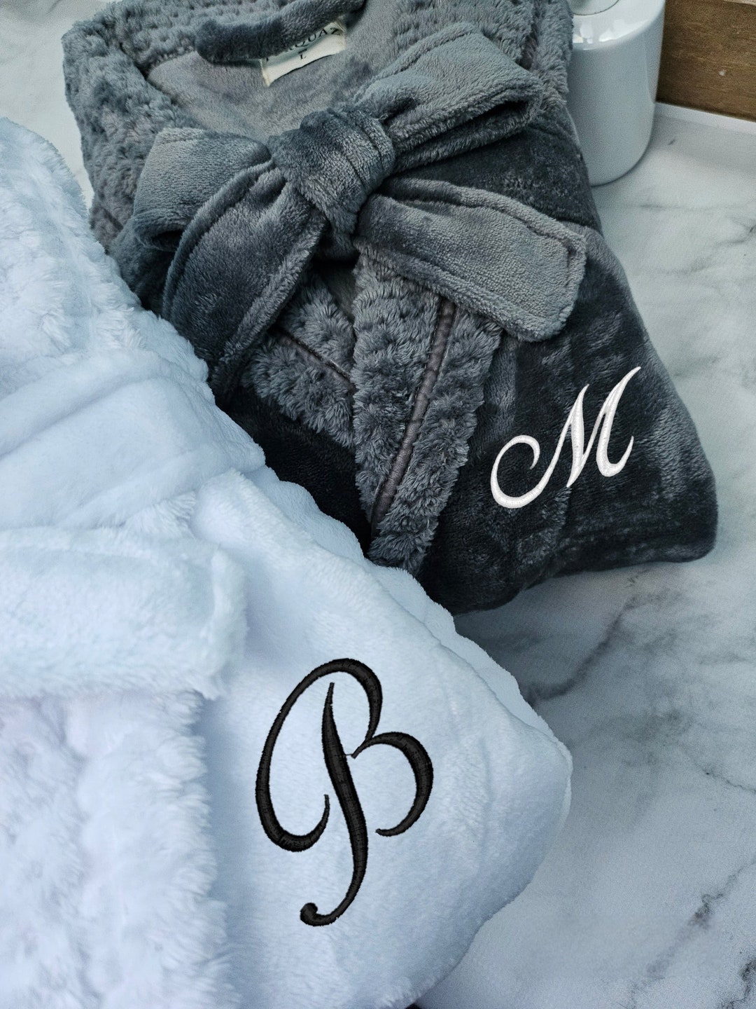 Bridal Robe, Couple Bathrobe , Bridesmaids Personalized Bathrobe , Embroidered Bathrobe ,bride ...