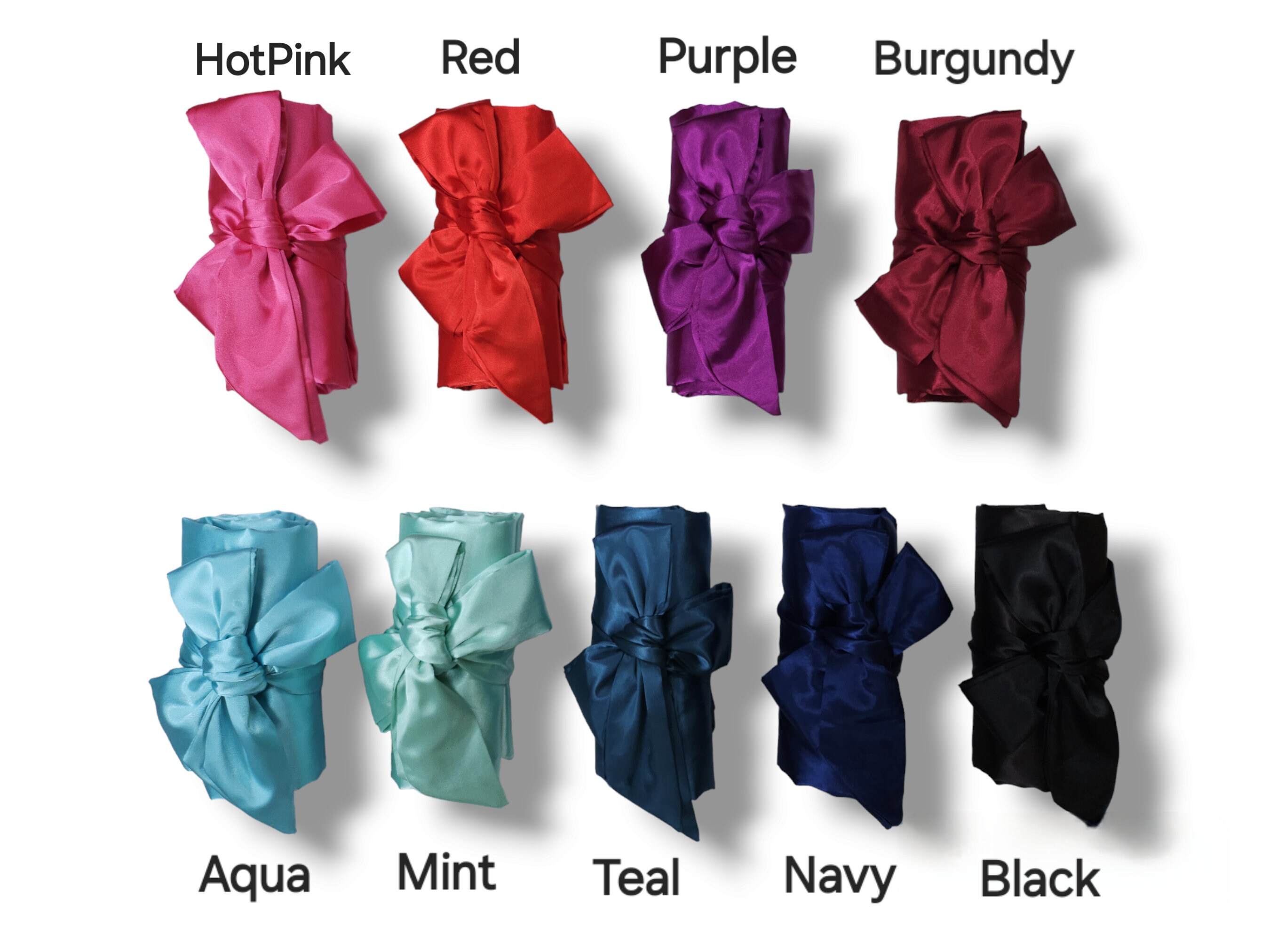 Set of 15 Solid Satin Robes ,bridal Robe, Bridesmaids Robes, Robes ...