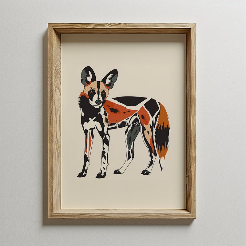 African Wild Dog Mask - Etsy