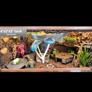 Reptile Hide Gothic Skull Lizard Enclosure Enrichment Terrarium ...