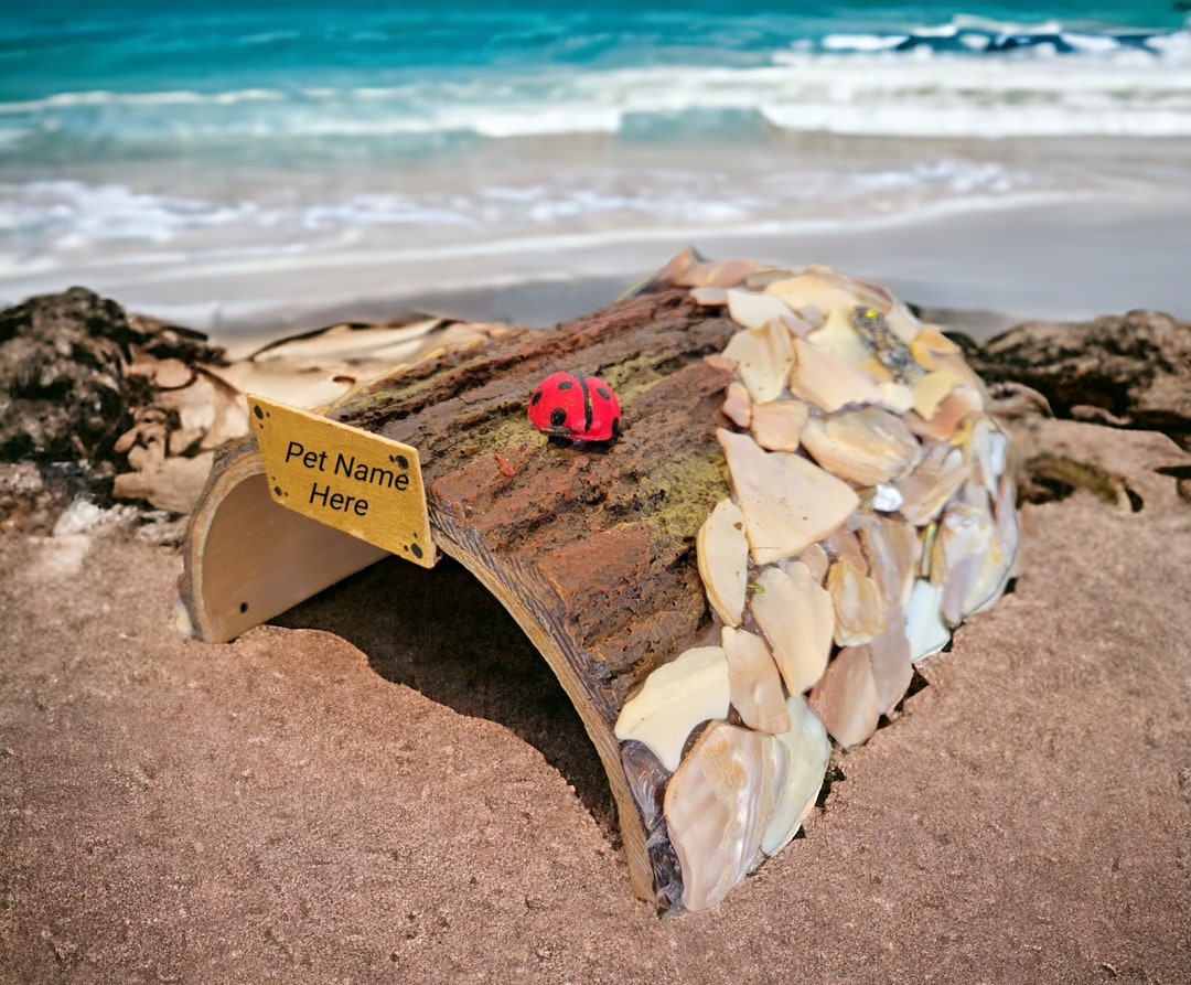 Snake Hide Fairy Garden Half Log Small Custom Handmade Reptile Frog ...