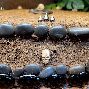 Reptile Hide Gothic Skull Lizard Enclosure Enrichment Terrarium ...