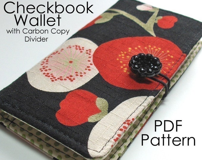 Checkbook Wallet PDF Pattern - Etsy