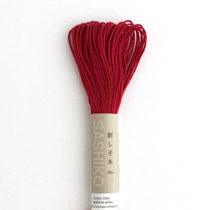 Olympus Sashiko Thread: Red Cotton Thread for Visible Mending or Hand ...