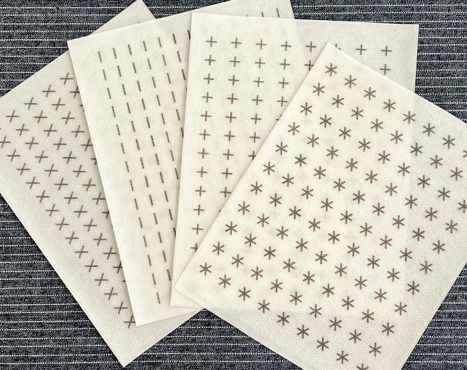 Visible Mending Stick and Stitch Patterns: Sashiko Patterns on Water ...