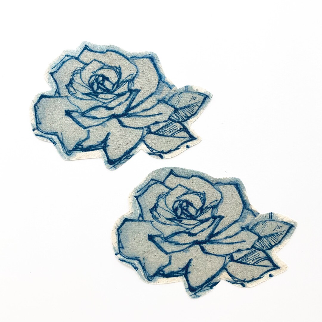 Visible Mending Rose Patches: Blue Roses to Use for Patching Over a ...