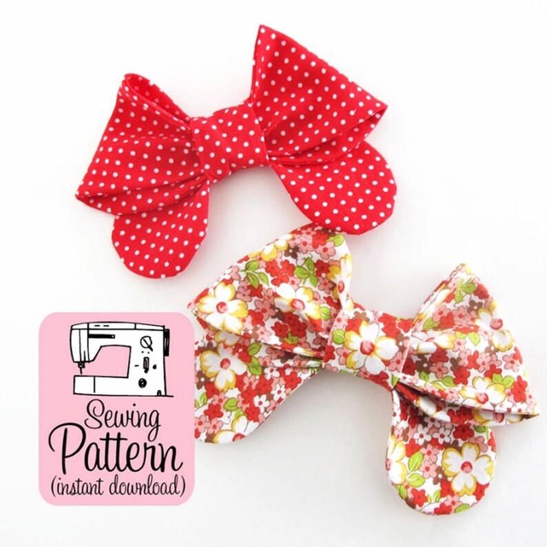 Bows PDF Sewing Pattern digital Delivery: Sew Medium Size - Etsy
