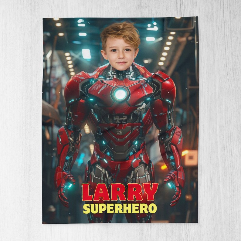 Custom Blanket Personalized Superhero Blanket With Name Funny Birthday ...