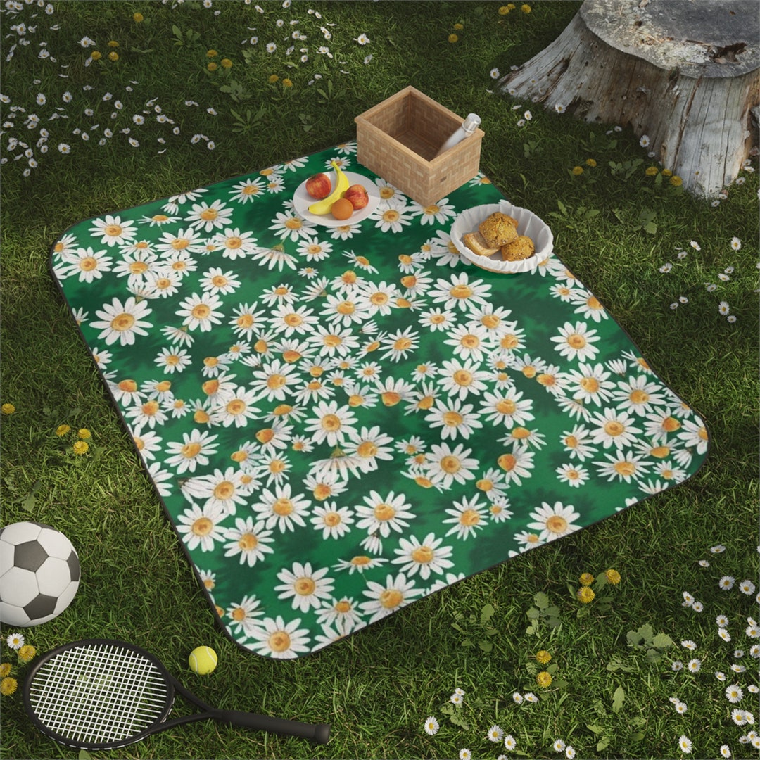 Waterproof Picnic Flower Pattern Blankets Personalized Picnic Blanket ...