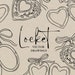 Hand Drawn Heart Locket Doodle SVG PNG, Engagement Whimsical Love ...