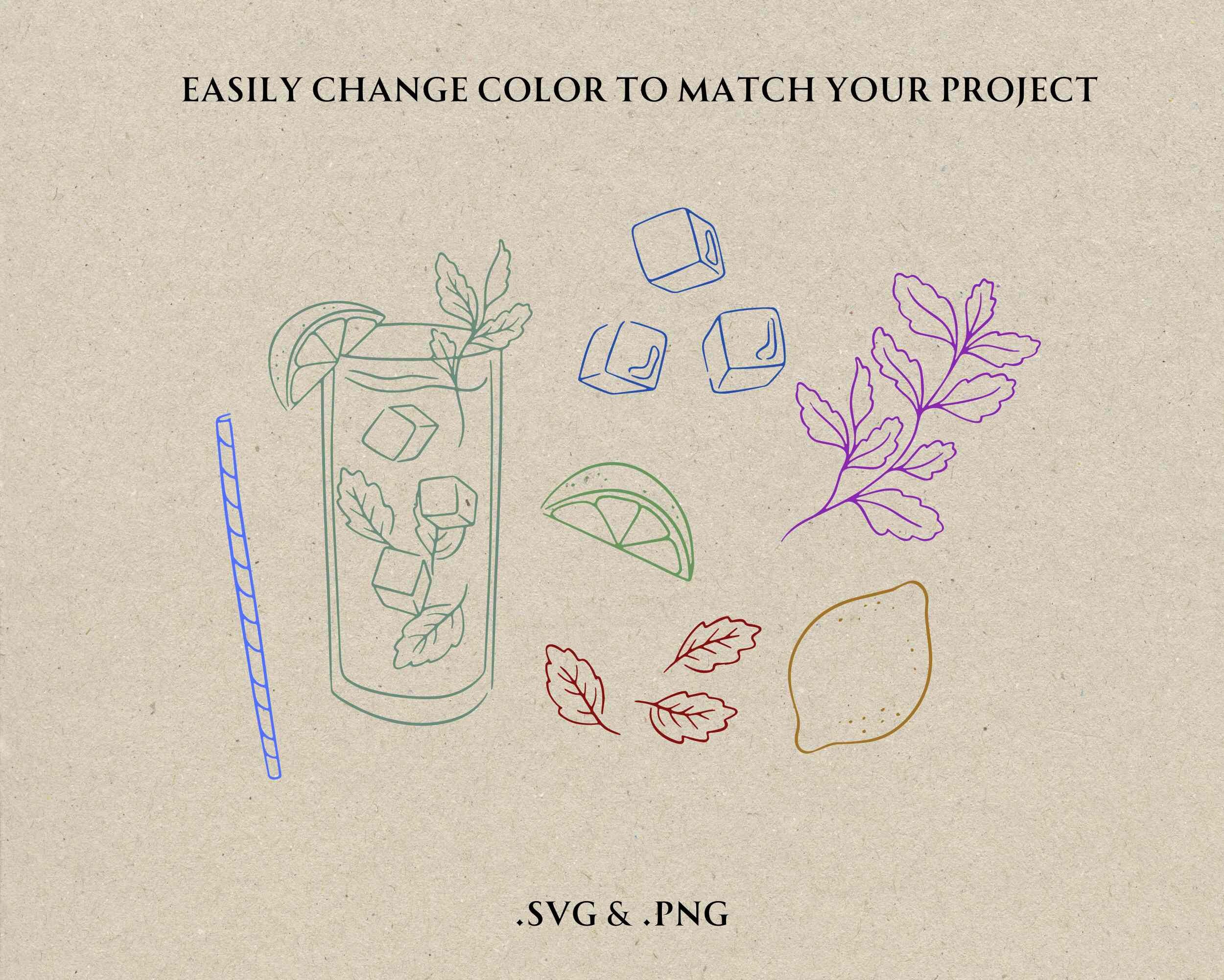 Hand Drawn Aperol Spritz SVG PNG, Wedding Bar Sign, Menu Doodle ...