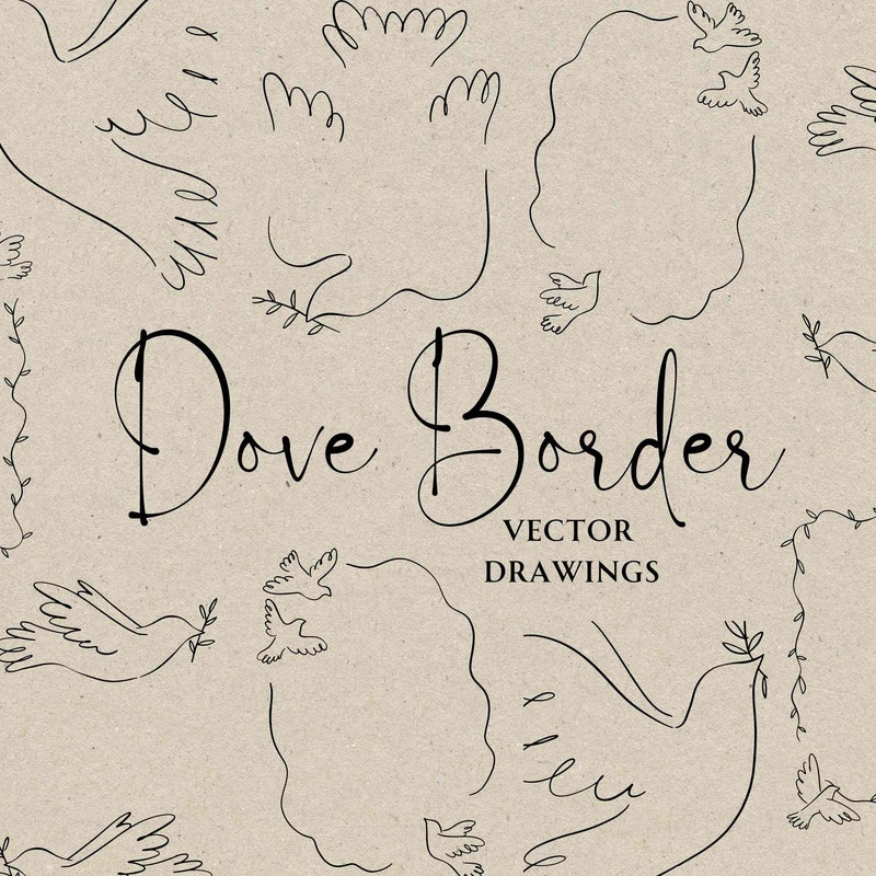 Dove Drawing - Etsy