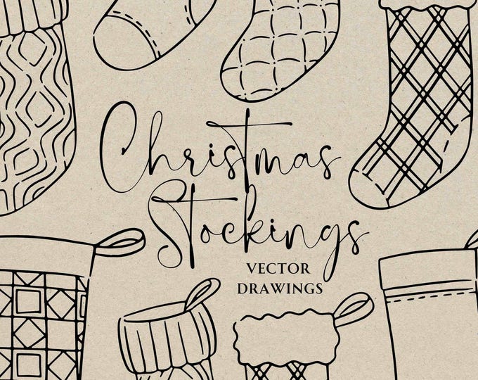 Hand Drawn Whimsical Christmas SVG PNG, Friendsmas Dinner Clipart ...