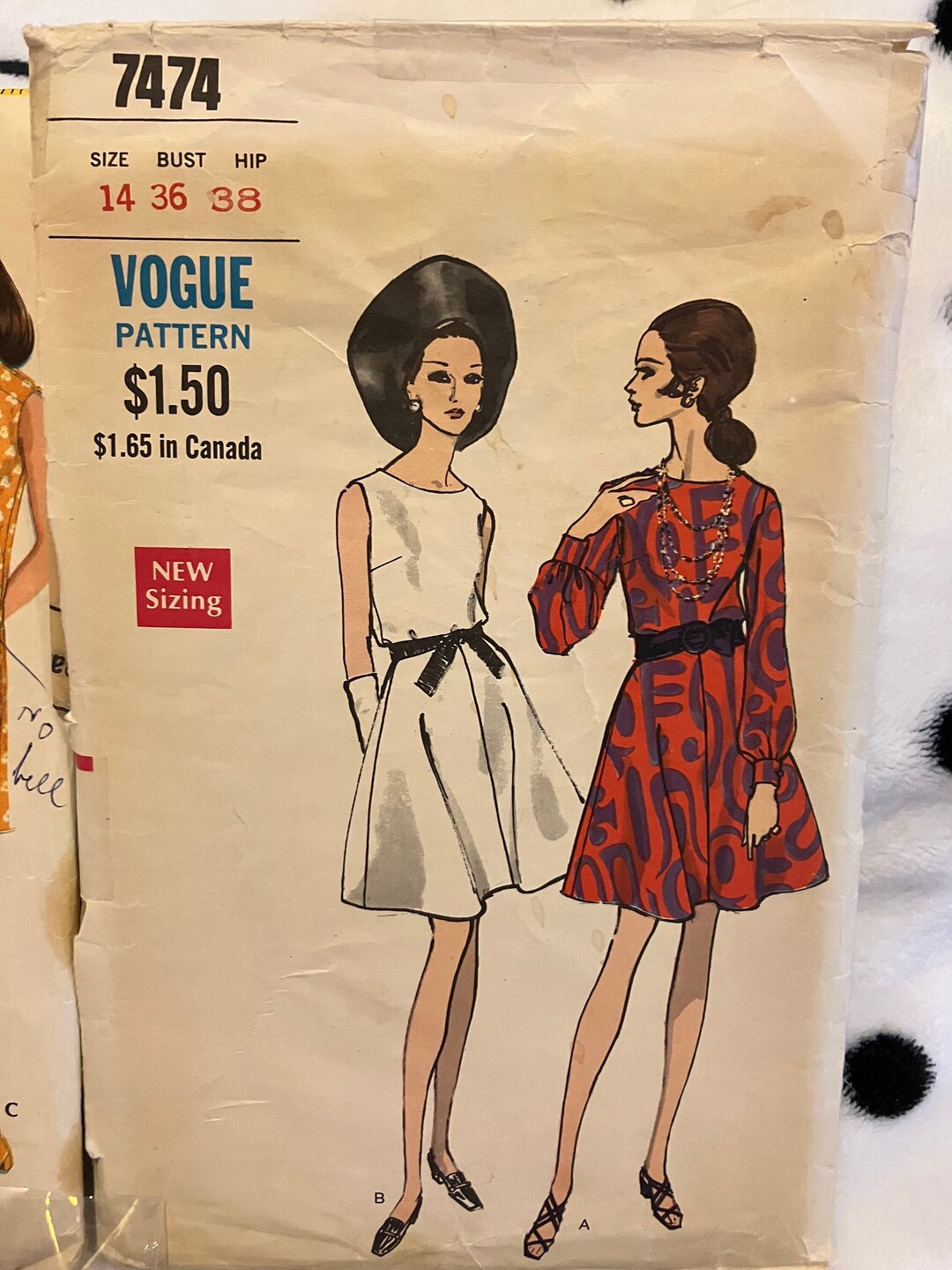 Lot of Vintage Women's Sewing Patterns, Mccalls 2388, Vogue 7474 ...
