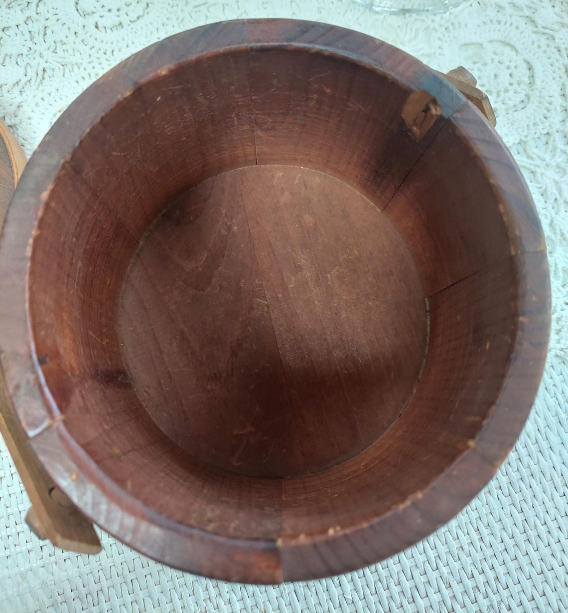 Antique Firkin Sugar Bucket With Unique Carved Pinecones on Lid - Etsy