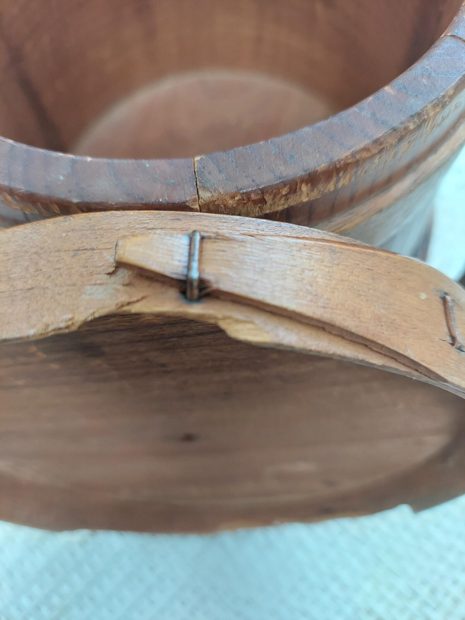 Antique Firkin Sugar Bucket With Unique Carved Pinecones on Lid - Etsy