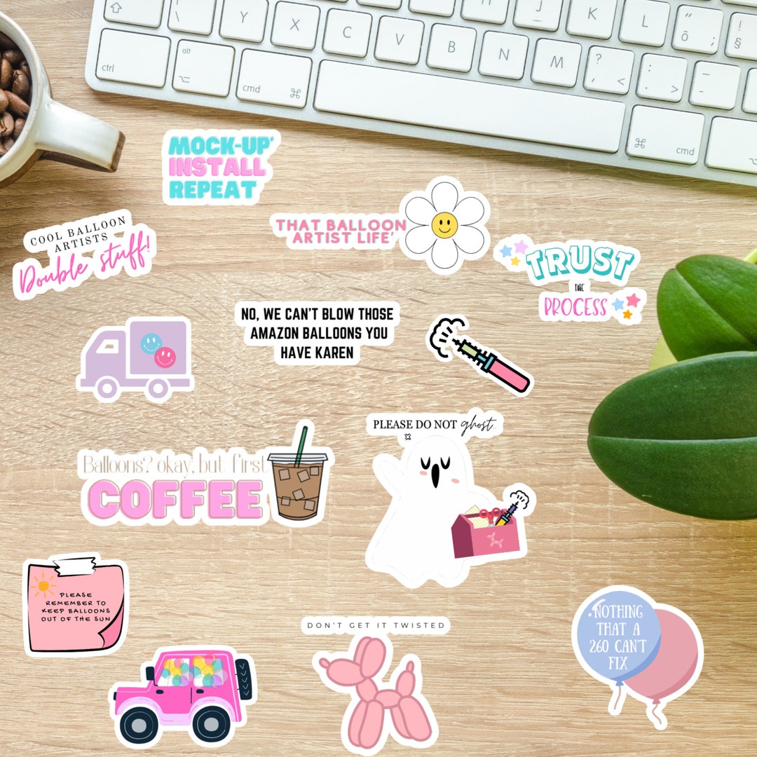 Balloon Artist Fun Digital Stickers Digital Stickers Balloon Artist Fun ...