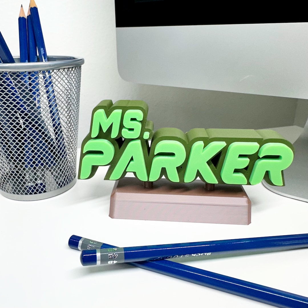 Custom Name Plate With Base, Military Name Plaque, 3D Printed Sign ...