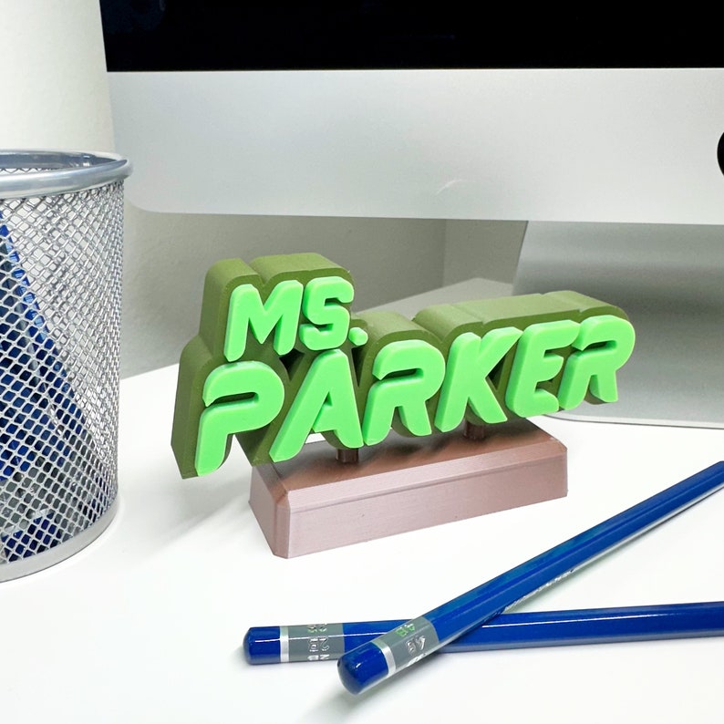 Custom Name Plate With Base, Military Name Plaque, 3D Printed Sign ...
