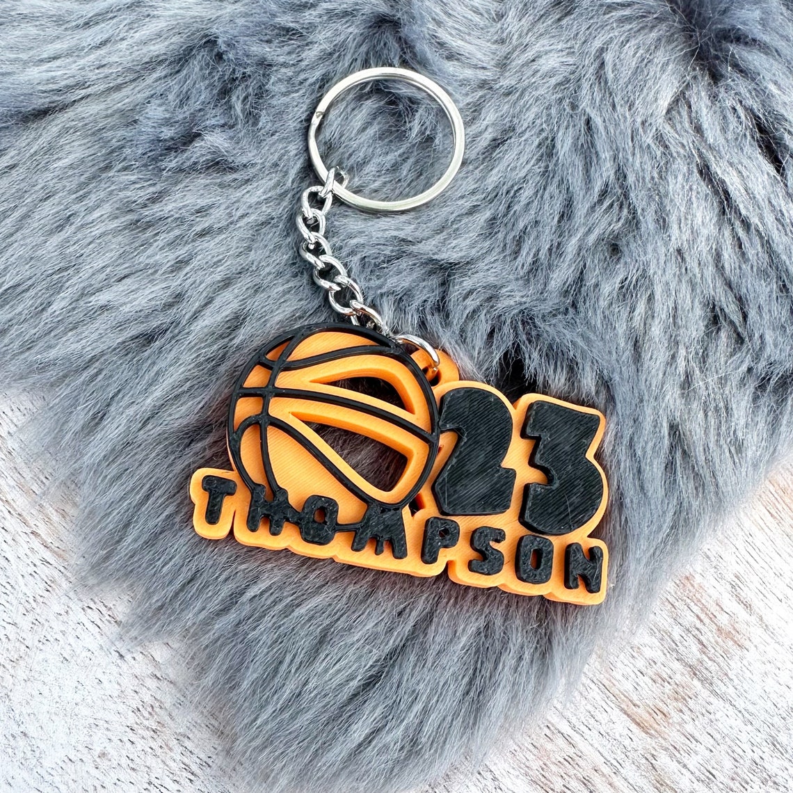 Custom Basketball Keychain, Personalized Keychain, 3D Printed Backpack ...