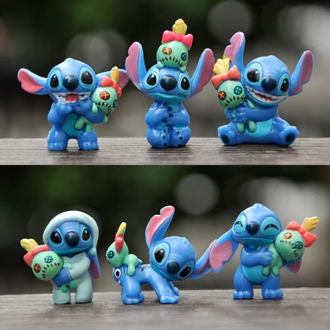 Stitch With Scrump Collectible Figures 6 Pieces Lilo and Stitch ...